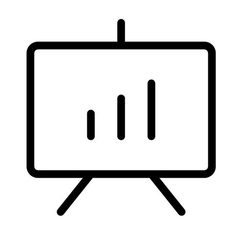 Presentation Chart Thin Vector Svg Icon Svg Repo