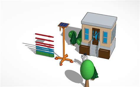3d Design Flood Monitoring Sample Simulation V1 Tinkercad