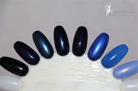 Smally's Nail Blog: Сравнение cиних оттенков от Avon