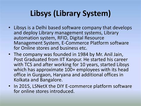 Library Automation Software Pptx Databases Computer Software And