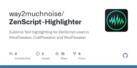 Github Way2muchnoise Zenscript Highlighter Sublime Text Highlighting For Zenscript Used In