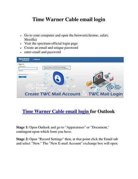 Ppt Time Warner Cable Email Support Powerpoint Presentation Free