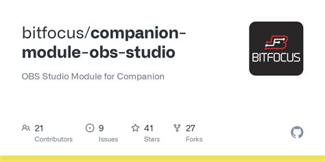 Issues Bitfocus Companion Module Obs Studio GitHub