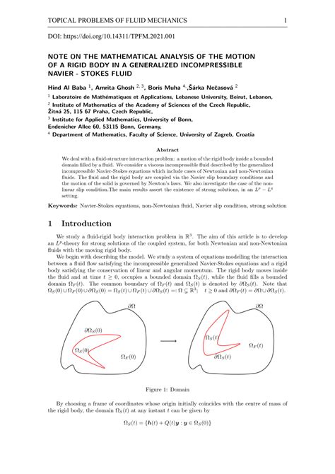 Pdf Note On The Mathematical Analysis Of The Motion Of A Rigid Body