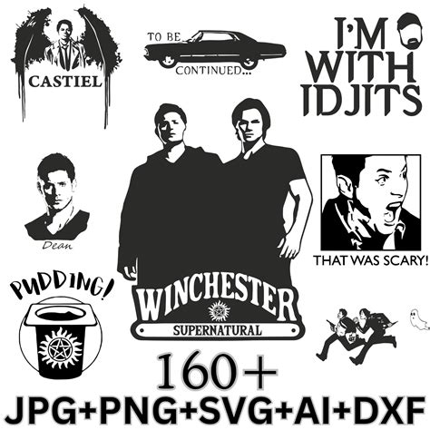 160 Supernatural Svg Bundle For Cricut And Silhouette Winchester