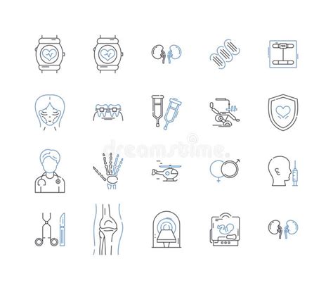 B Density Scan Line Icons Collection Radiology Density B Scan