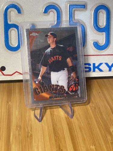 Buster Posey 2017 Topps Chrome All Rookie Cup 2010 Topps Reprint Giants