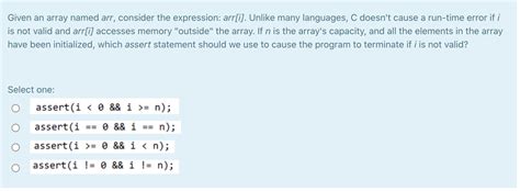 Solved Given An Array Named Arr Consider The Expression