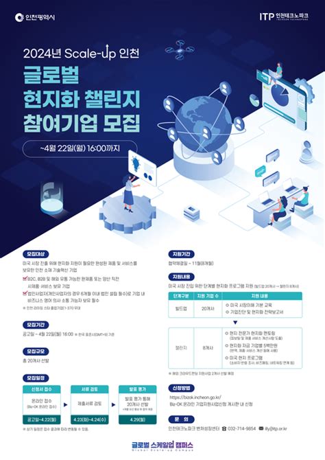 인천tp 스케일업 인천 글로벌 현지화 챌린지 참여기업 모집 전자신문