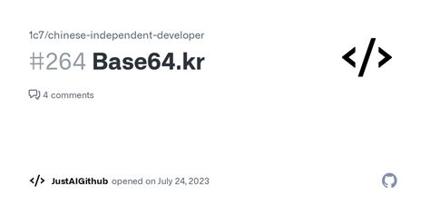 Base64kr · Issue 264 · 1c7chinese Independent Developer · Github