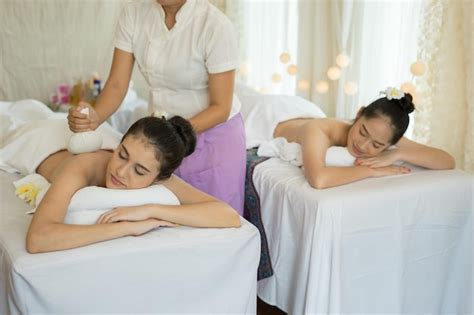 Premium Photo Young Woman Receiving Massage In Spa