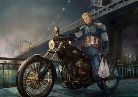 Captain America Bike Wallpapers Top Free Captain America Bike
