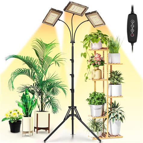 Gped 3 Head Grow Light With Stand Led Plant Light For Indoor Plants