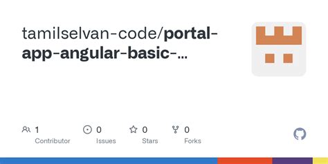 Github Tamilselvan Code Portal App Angular Basic Authentication