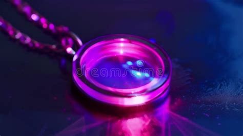 A Detailed View Of A Uv Radiation Detection Necklace Featuring A