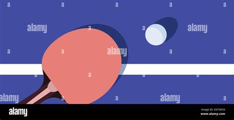 Racket And Ball For Playing Ping Pong Stock Vector Image Art Alamy