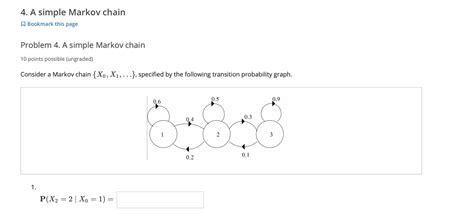 Solved A Simple Markov Chain Bookmark This Page Problem Chegg
