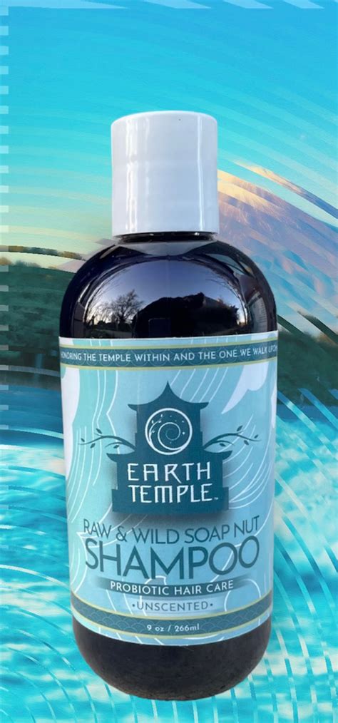 Earth Temples Raw And Wild Soap Nut Shampoo Original Unscented 9oz