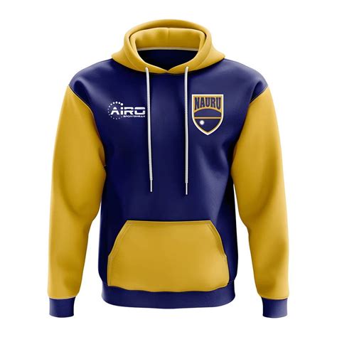 Nauru Concept Country Football Hoody Blue Hoodnauru Uksoccershop