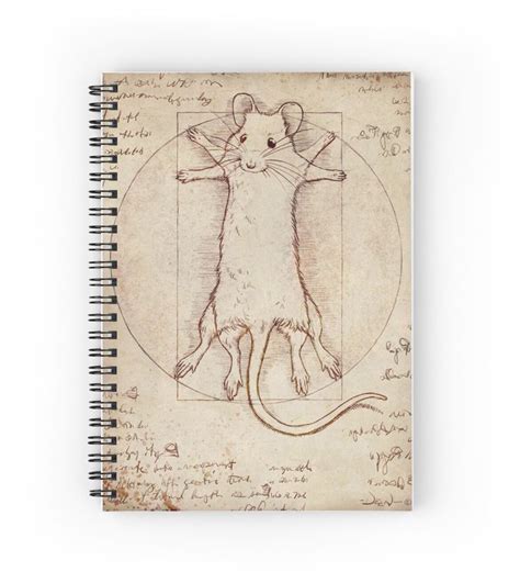 Vitruvian Mouse Journal For Sale By Daviddeen Sketch Book Cool School Supplies Scrapbook