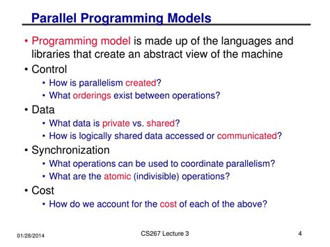 Ppt Cs Introduction To Parallel Machines And Programming Models Lecture Powerpoint