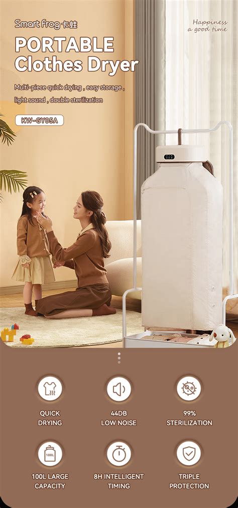 Compact Portable Mini Folding Electric Clothes Dryer Buy Smart Frog