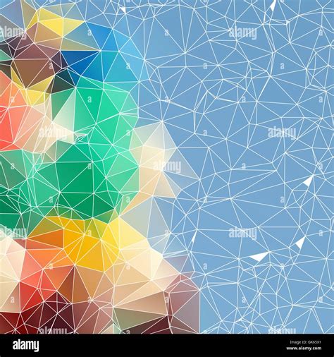 Abstract Triangle Polygonal Background In Vector Eps Stock Vector Image And Art Alamy