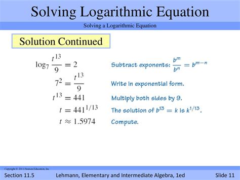 More Properties Of Logarithms Ppt Download