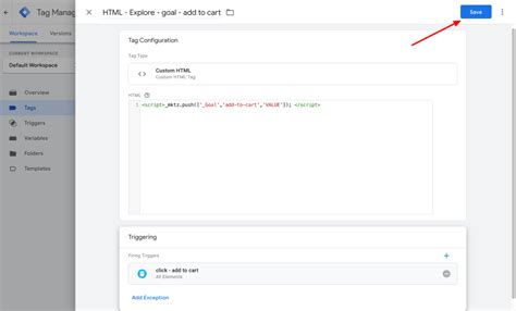 how to install a custom goal using gtm omniconvert knowledgebase
