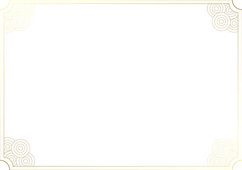 Chinese Gold Border Frame 15098579 Png