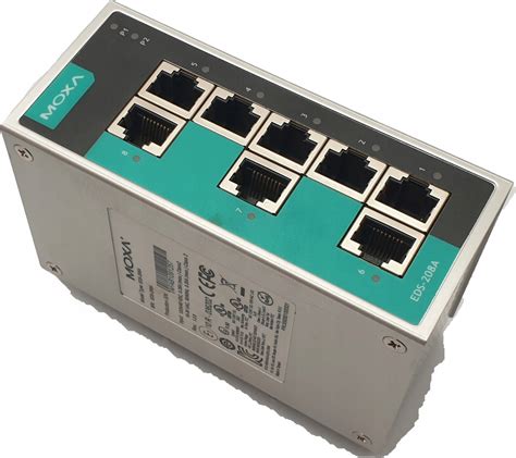 Switch Przemysłowy Moxa Eds 208a 8x Rj45 Moxa Eds 208a 8xrj45 12 24