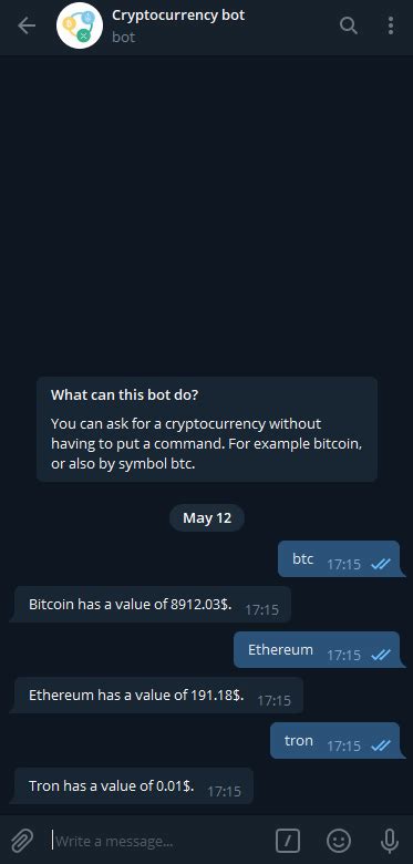 GitHub Davidescor Bot Telegram Show Crypto Bot Bot Telegram That Tells You The Value Of Each