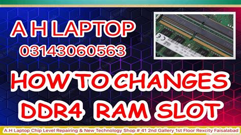 How To Change Ddr4 Ram Slot Ah Laptop Ram Bank Pin Damage Repair YouTube