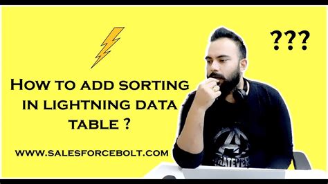 How To Add Sorting In Lightning Data Table Youtube