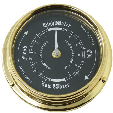 Prestige Solid Brass Tide Clock By Tabic