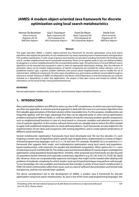 Pdf James A Modern Object Oriented Java Framework For Discrete