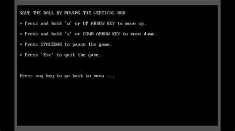 Pong Game In Turbo C