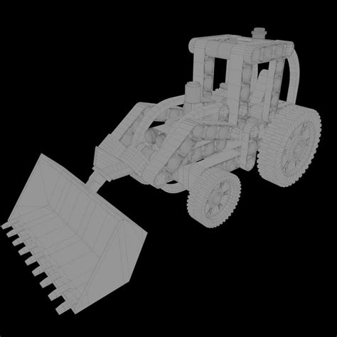 D Lego Technic Tractor Model