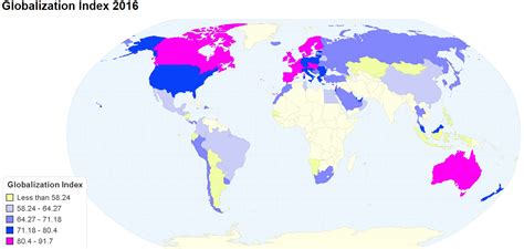 Globalization Index Vivid Maps