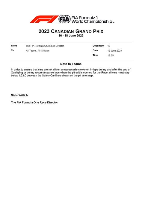Minimum Lap Time Set For Quali In An Attempt To Avoid Dangerous Backups On Track R