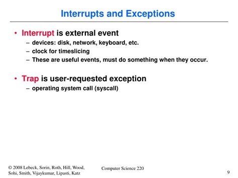 Ppt Lecture 5 Interrupts Superscalar Powerpoint Presentation Free