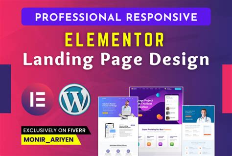 Design Elementor Landing Page By Monirariyen Fiverr