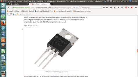 Résolu Arduino Quel Transistor Choisir Openclassrooms
