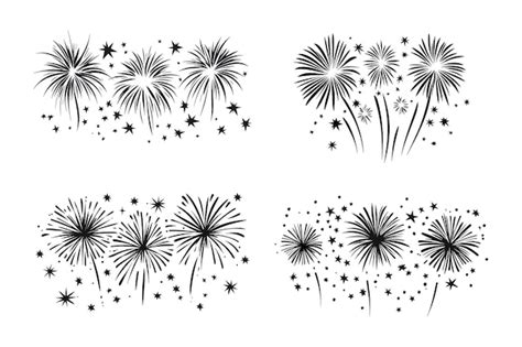 Premium Vector Fireworks Vector Background