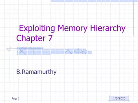 Ppt Exploiting Memory Hierarchy Chapter 7 Powerpoint Presentation