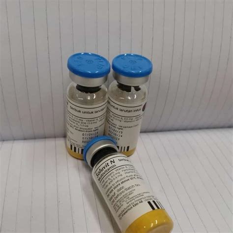 Multivitamin Soluvit N Per Vial Shop Tokopedia