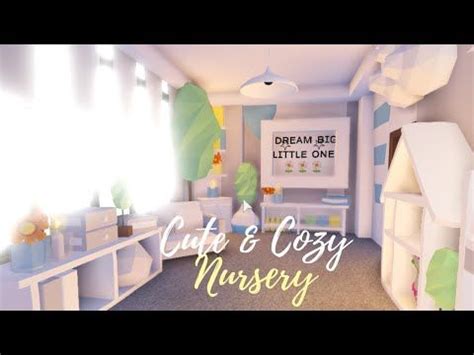 Cute And Cozy Nursery Roblox Adopt Me Youtube Cozy Nursery Cute Room