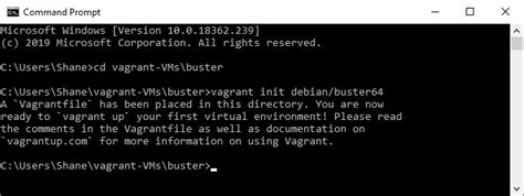 Setting Up A Debian Vagrant Box On Windows 10 With Virtualbox Shanes