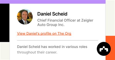 Daniel Scheid Chief Financial Officer At Zeigler Auto Group Inc The Org