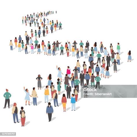 줄에 서있는 사람들의 큰 그룹 평면 벡터 일러스트 사람들이 모여들습니다 줄 서 있는 사람들에 대한 스톡 벡터 아트 및 기타 이미지 줄 서 있는 사람들 사람들 줄서서